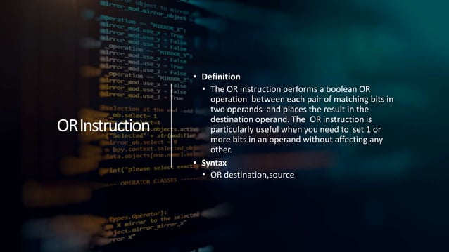 Conditional Processing Boolean And Comparison Instructions Convertedpptx