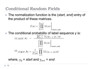 Conditional Random Fields | PPTX