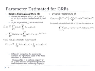Conditional Random Fields | PPTX