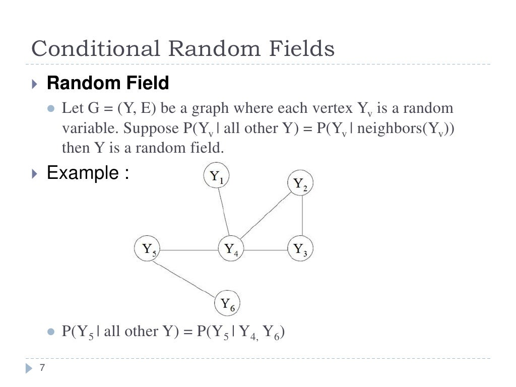 Conditional Random Fields