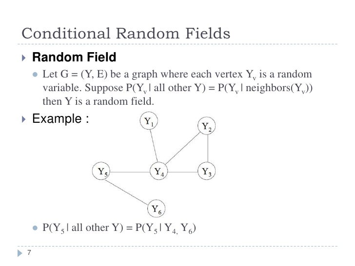 Conditional Random Fields