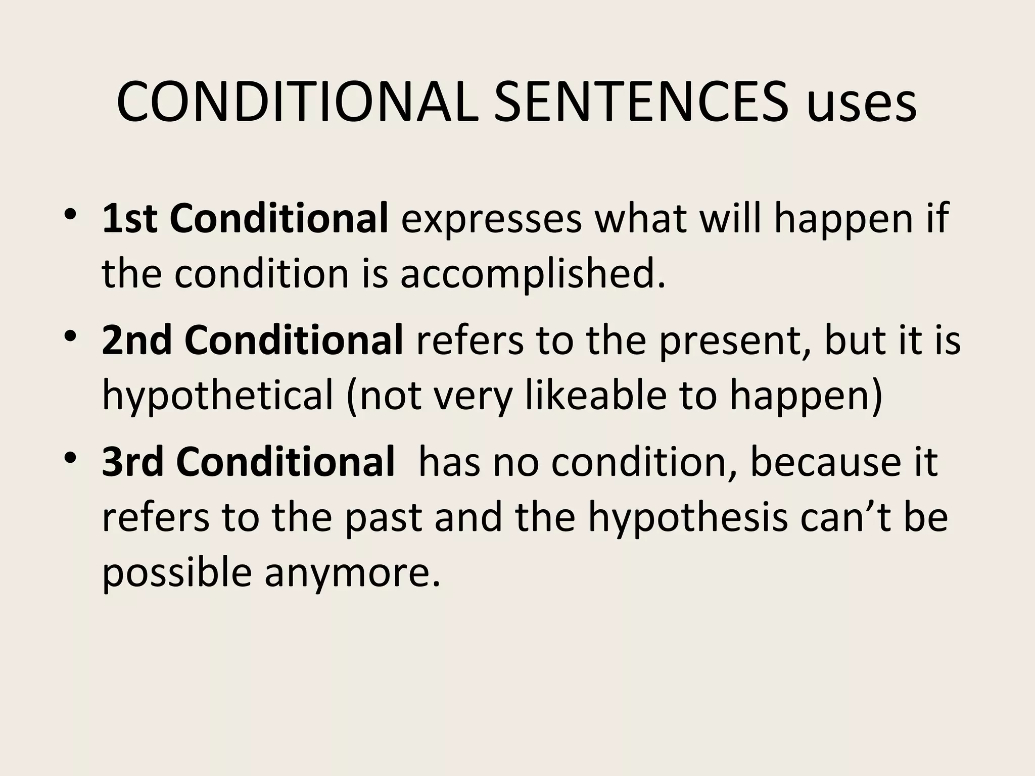 Conditionals | PPT