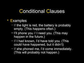 Conditional Clauses | PPT