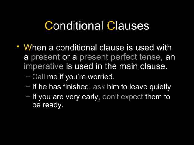 Conditional Clauses | PPT