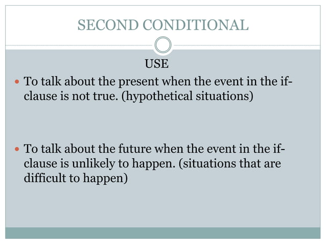 Conditionals | PPT