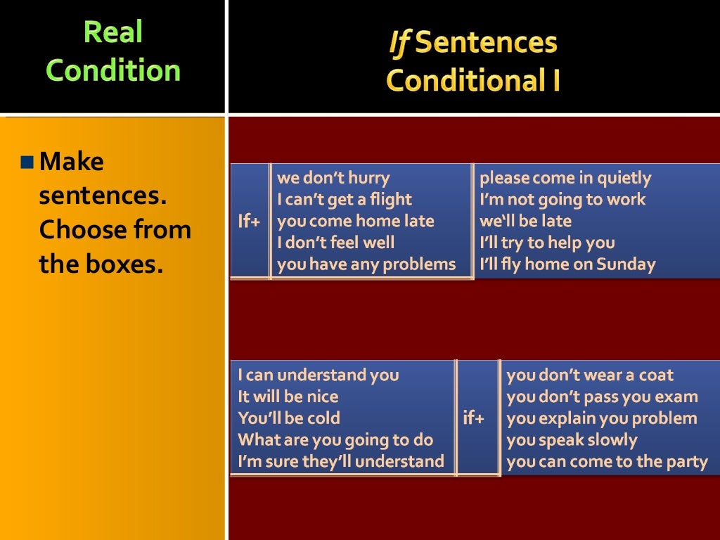 Conditionals