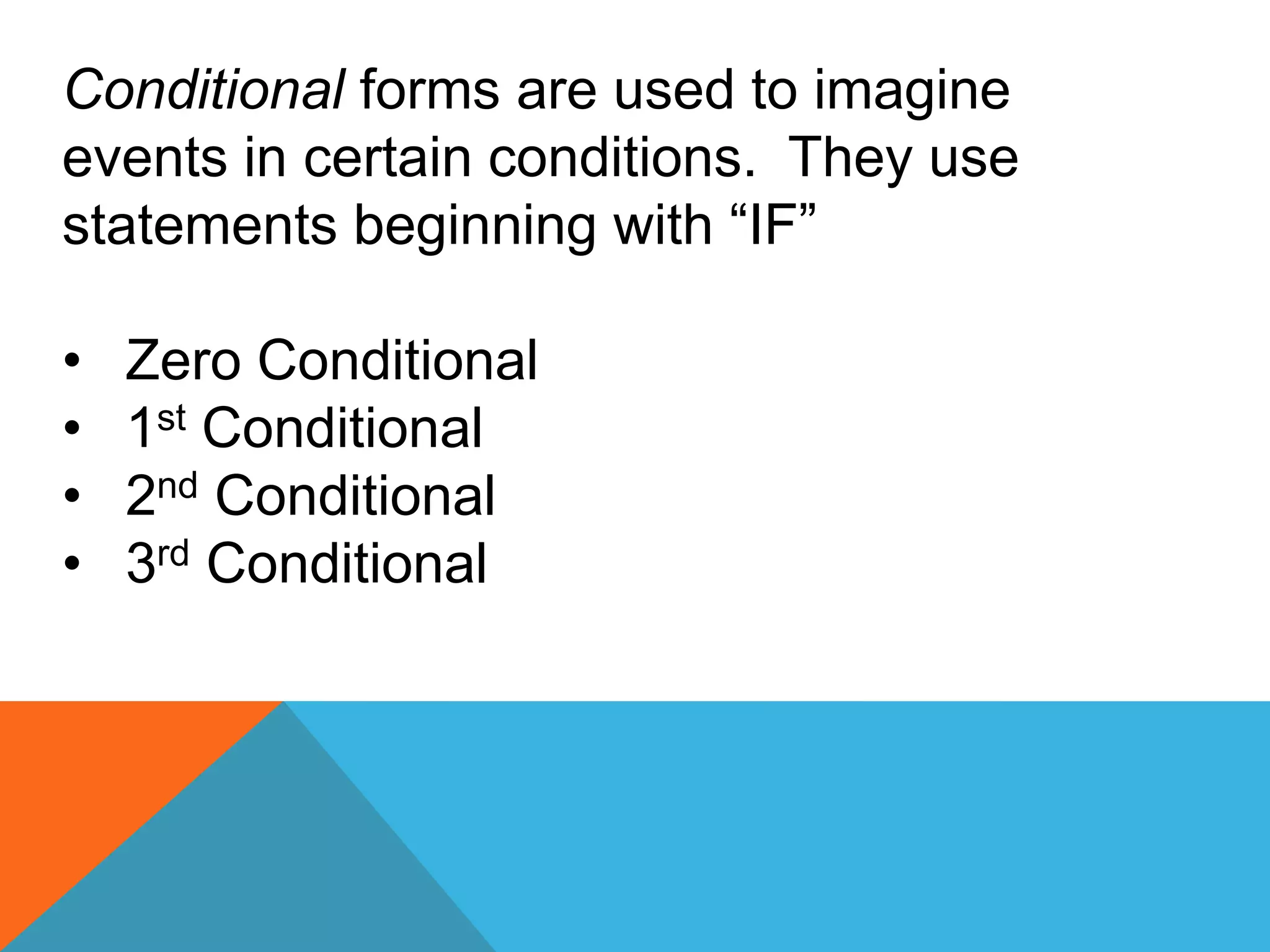 Conditionals | PPTX