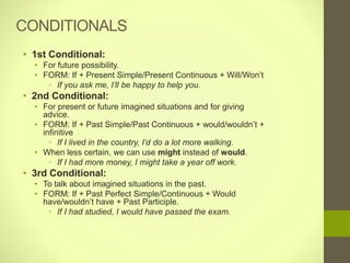 Conditionals | PPTX | Food & Drink