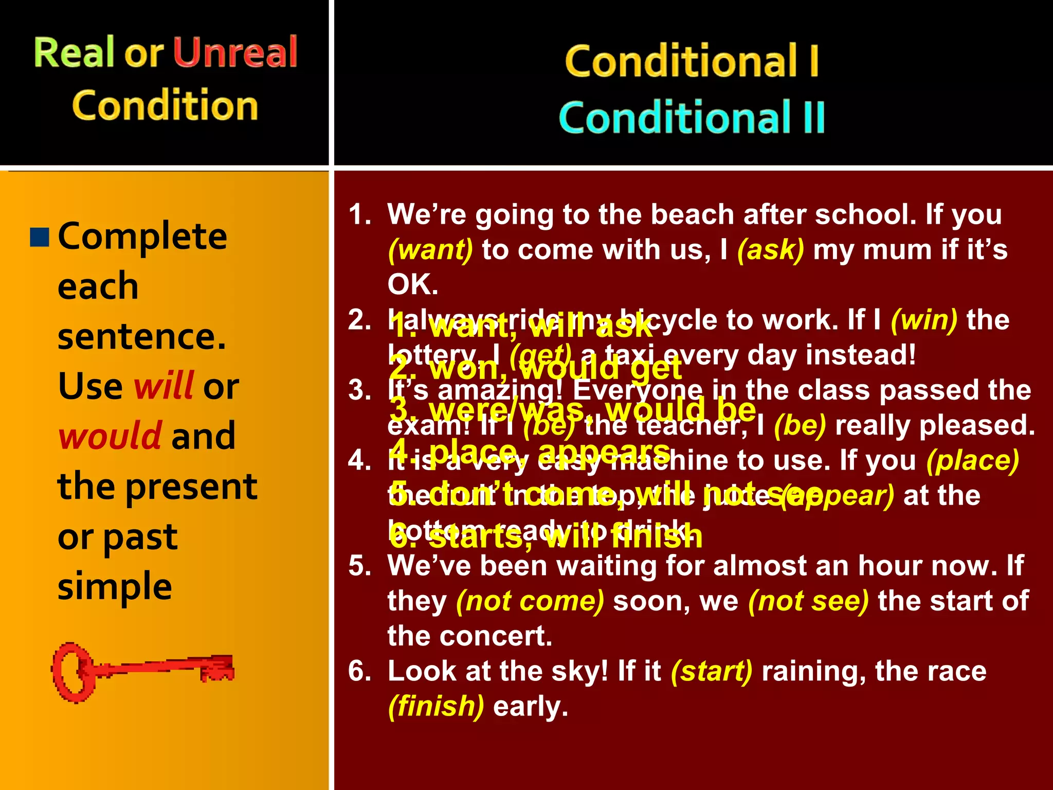 Conditionals | PPT