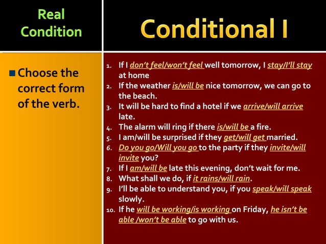 Conditionals | PPT