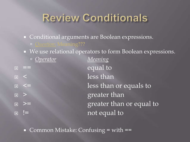 Decision Structures | PPT