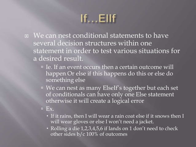 Decision Structures | PPT