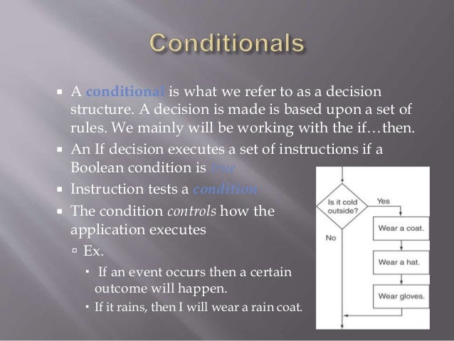 Conditionals