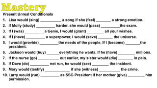 Present unreal and Real Conditionals | PPTX