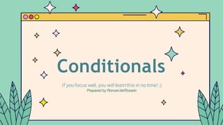 Conditionals.pptx | Programming Languages | Computing