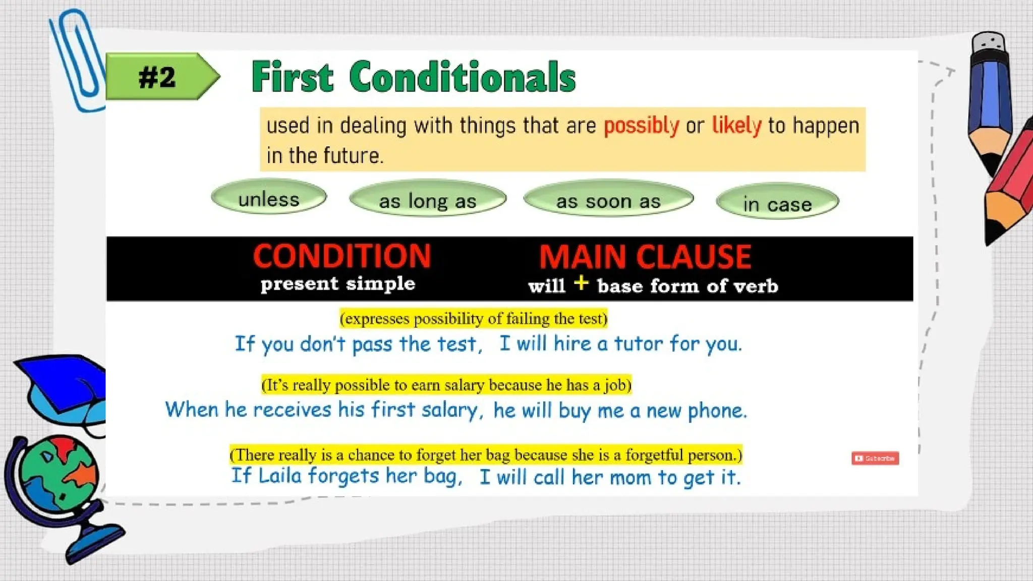 different types of conditionals in .pptx