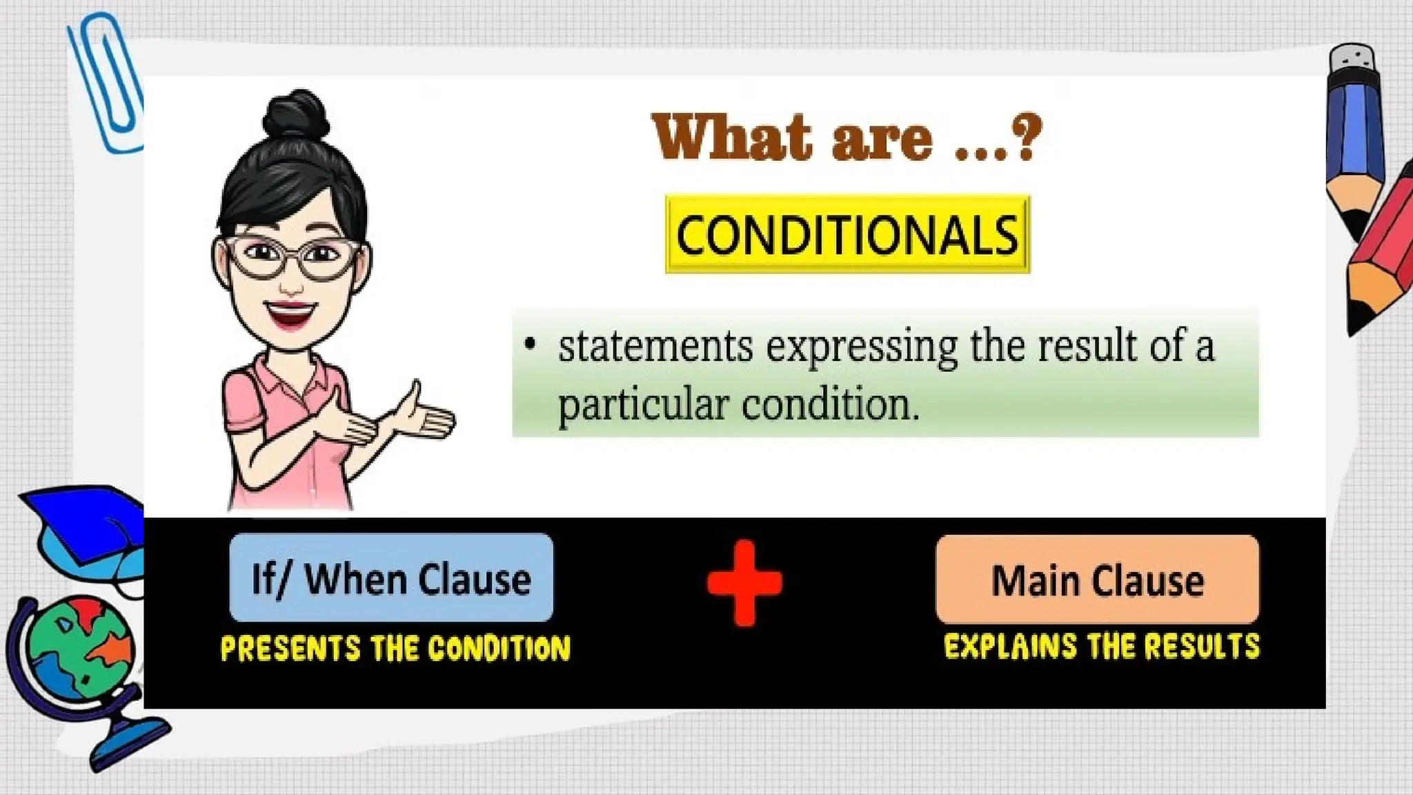 different types of conditionals in .pptx