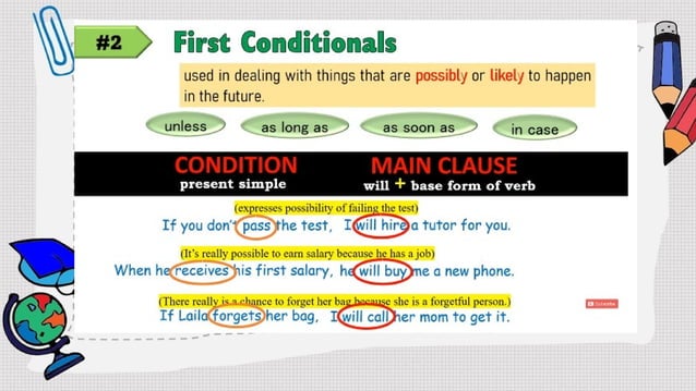 different types of conditionals in .pptx