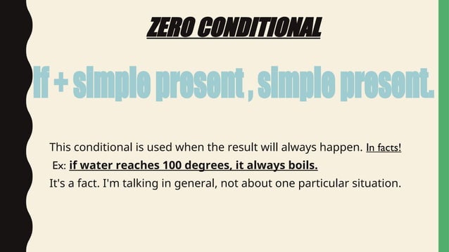 CONDITIONALS IN ENGLISH TO NINTH STUDENTS | PPT