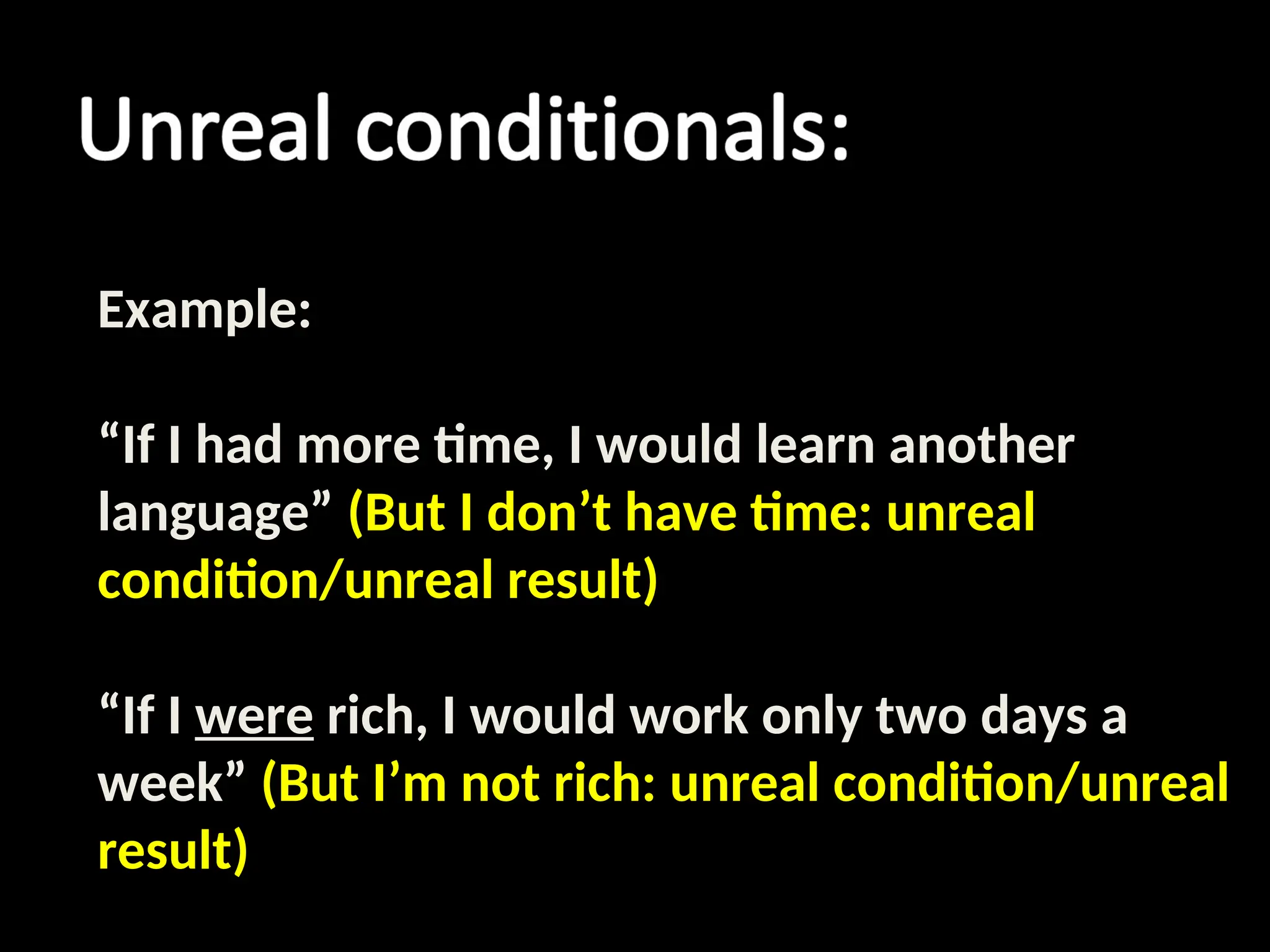 Conditionals, grammar, conjugation, verbs | PPT