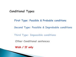 Conditionals in use. Use of first and second conditionals with practice ...