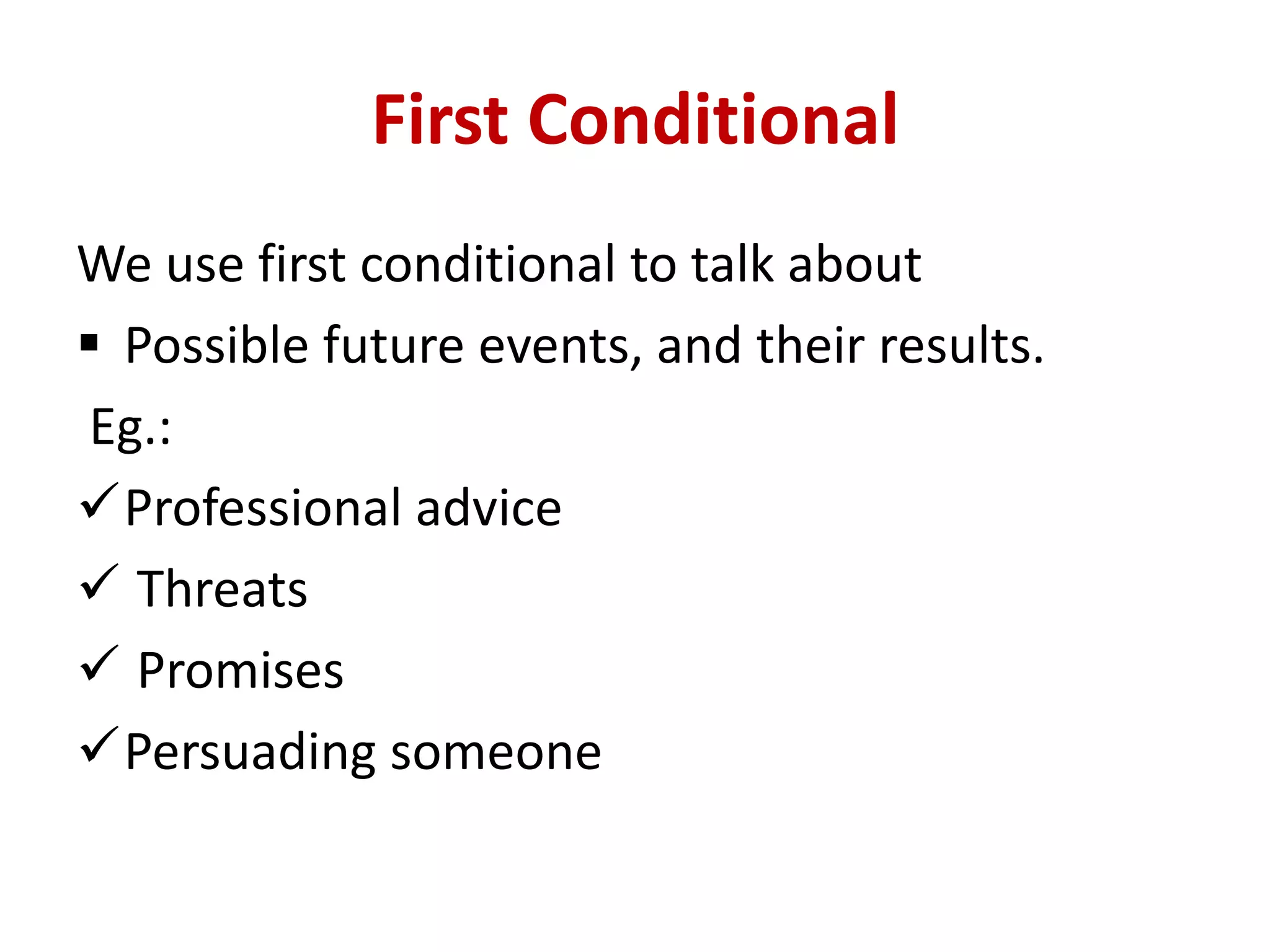 Conditionals | PDF
