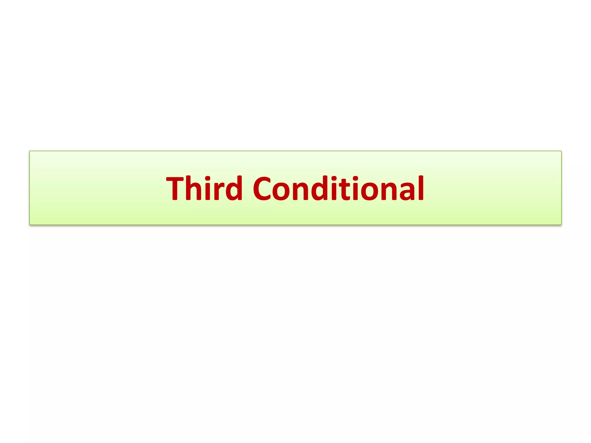 Conditionals | PDF