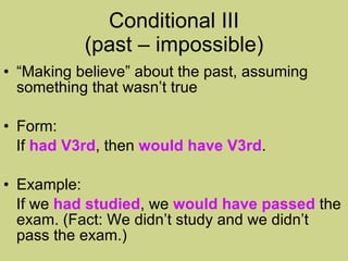 Conditionals I Iii Green95 02 | PPT | Desserts and Baking | Food & Drink