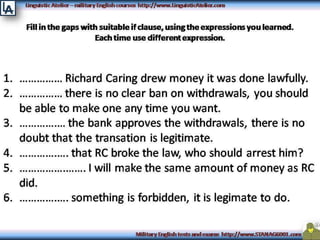 Conditionals money- English lesson | PPT