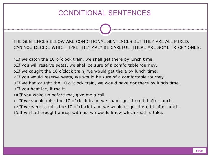 Conditionals Revision