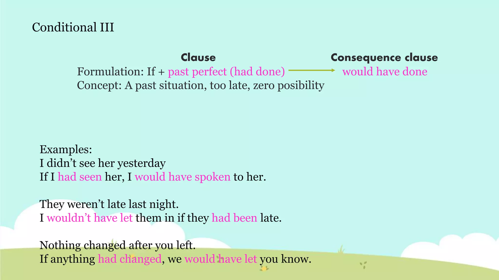 Conditionals 0,1,2,3 | PPTX