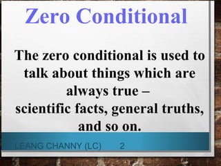 Conditionals (0,1,2,3) | PPT