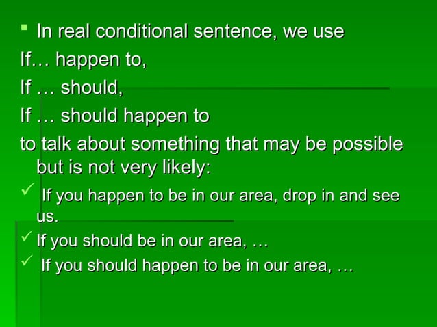 Conditionals Presentation for English 9.ppt | Free Download