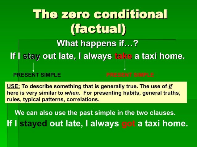 Conditionals Presentation for English 9.ppt
