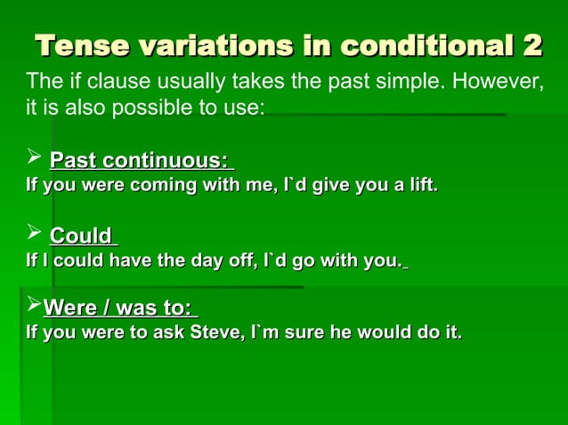 Conditionals Presentation for English 9.ppt