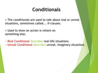 sentance of conditionals example of it.ppt