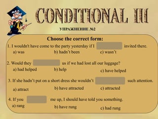 Conditionals 1-3- 9 grade.ppt | Free Download