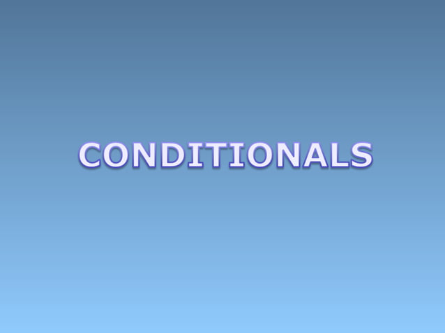Conditionals 1,2,3 | PPT