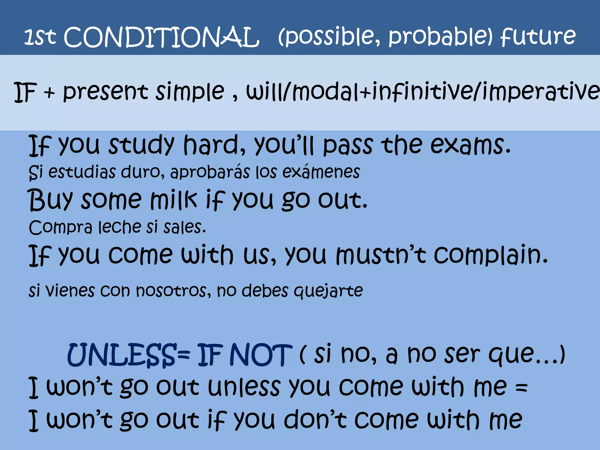 Conditionals 2 bach | PDF