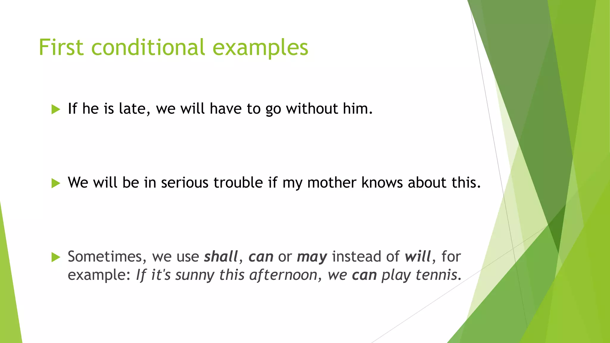 EFL Project - Conditionals | PPTX | Food & Drink