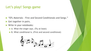 EFL Project - Conditionals | PPT