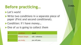 EFL Project - Conditionals | PPT