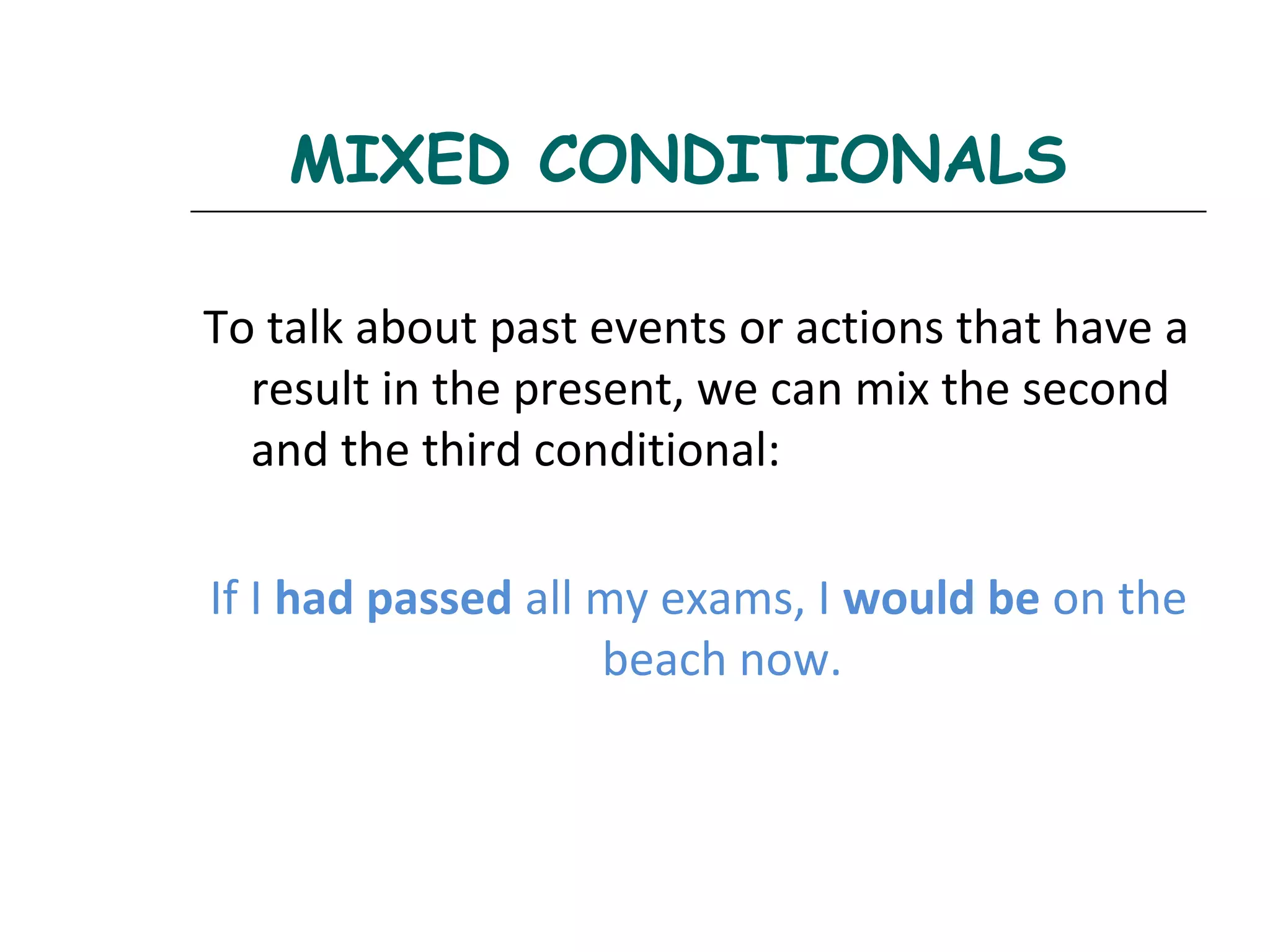Conditionals Bach | PPT