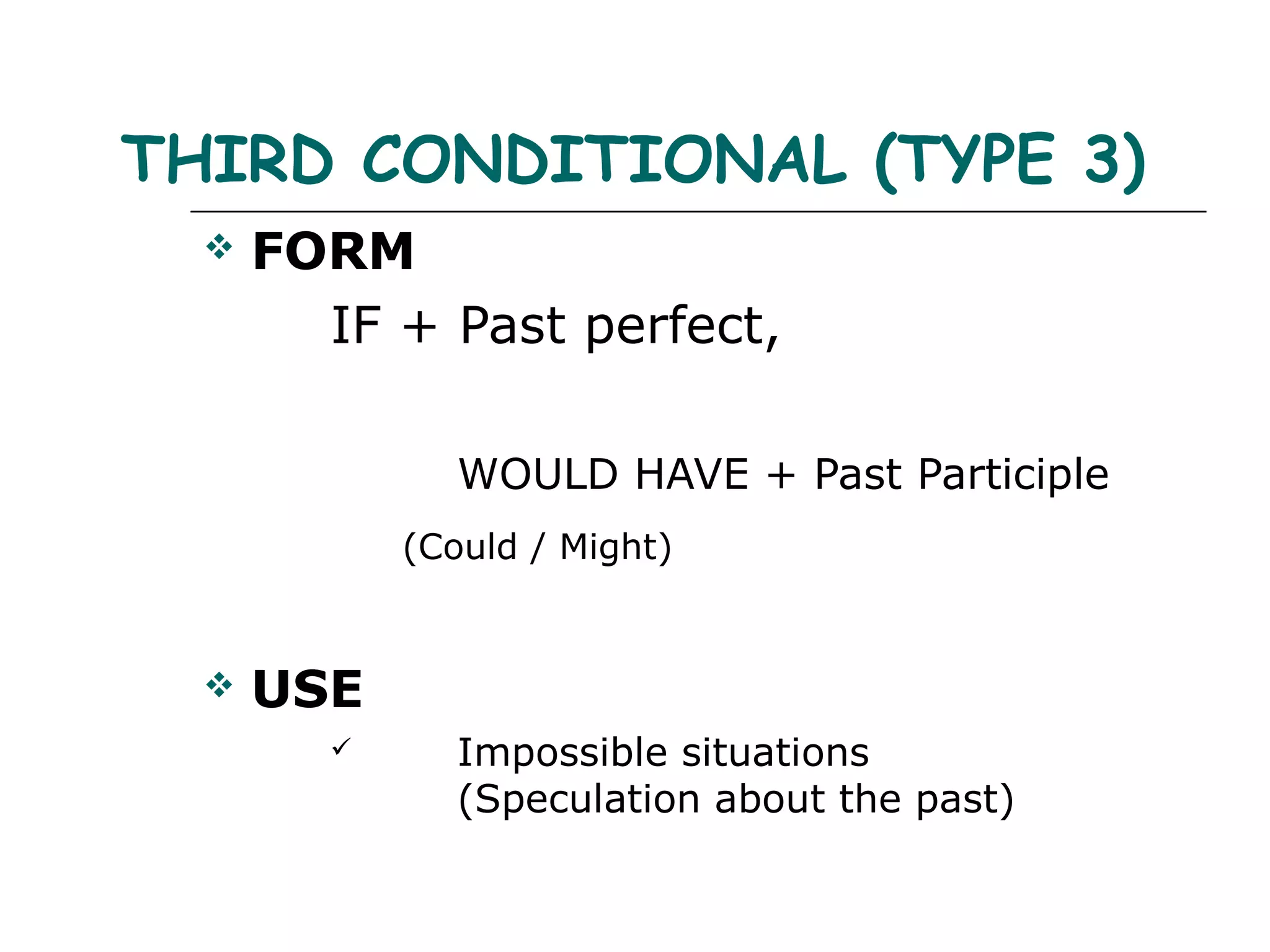 Conditionals Bach | PPT