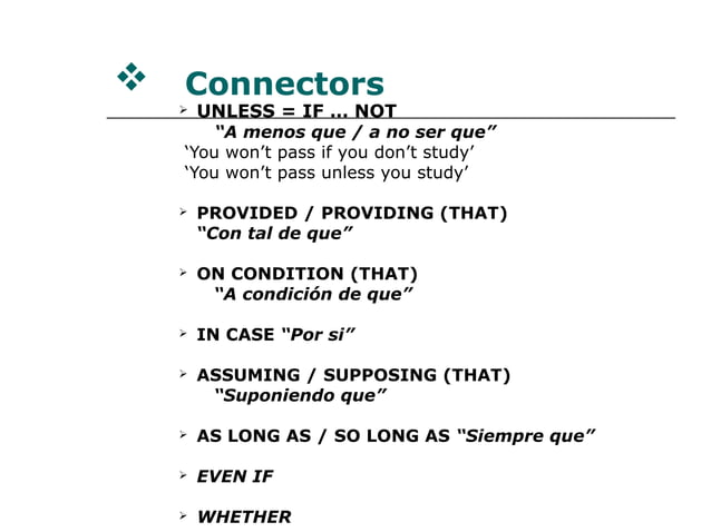 Conditionals Bach | PPT