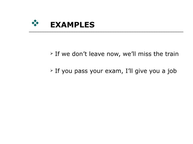 Conditionals Bach | PPT