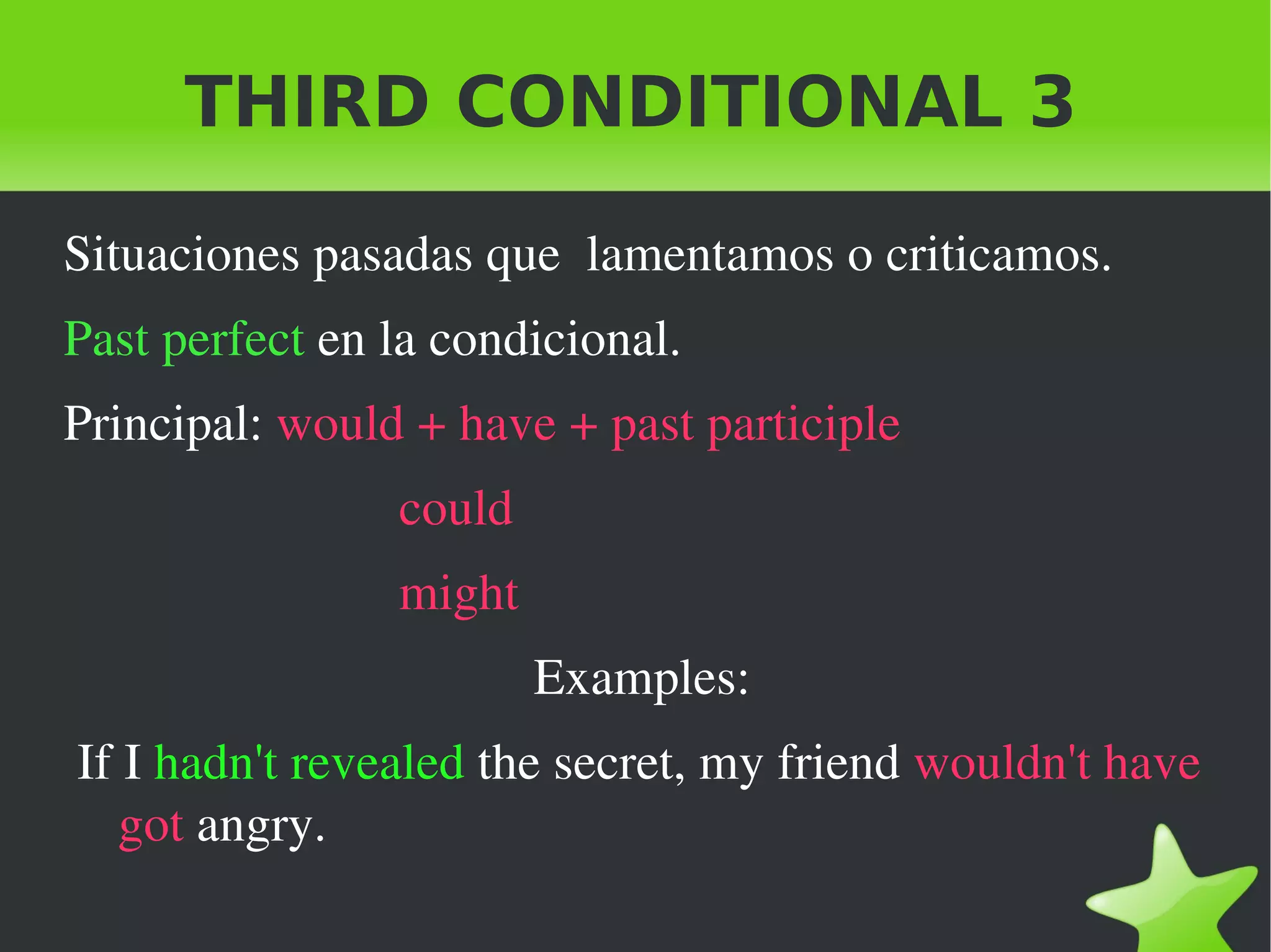 Conditionals bach esp | ODP