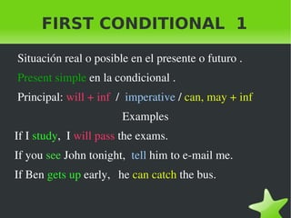 Conditionals bach esp | ODP
