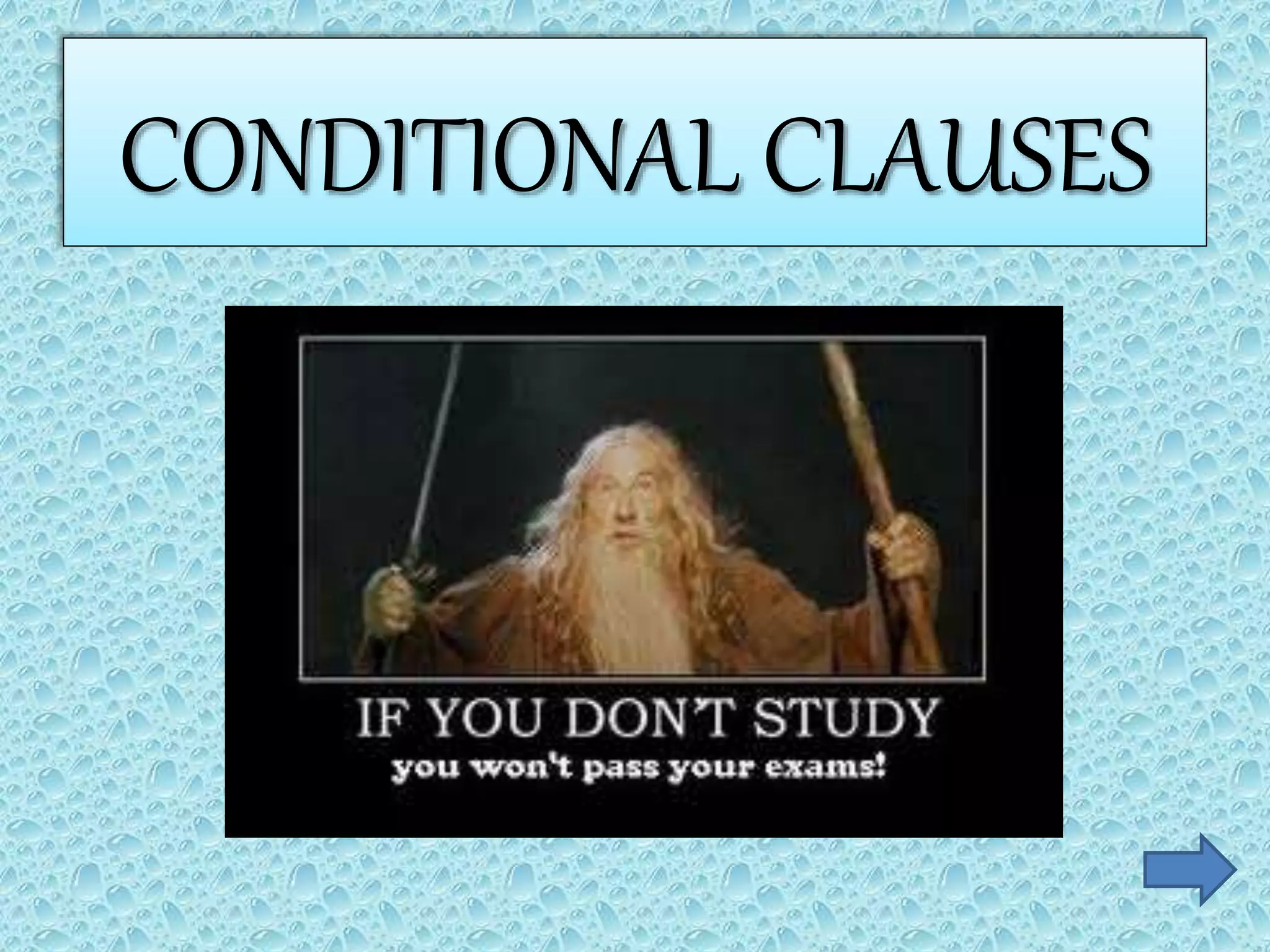 Conditionals clauses | PPTX