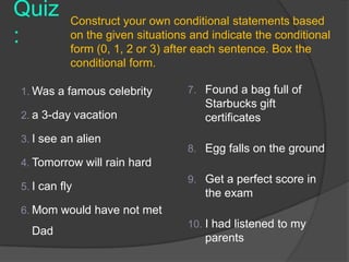 Conditionals demo | PPTX